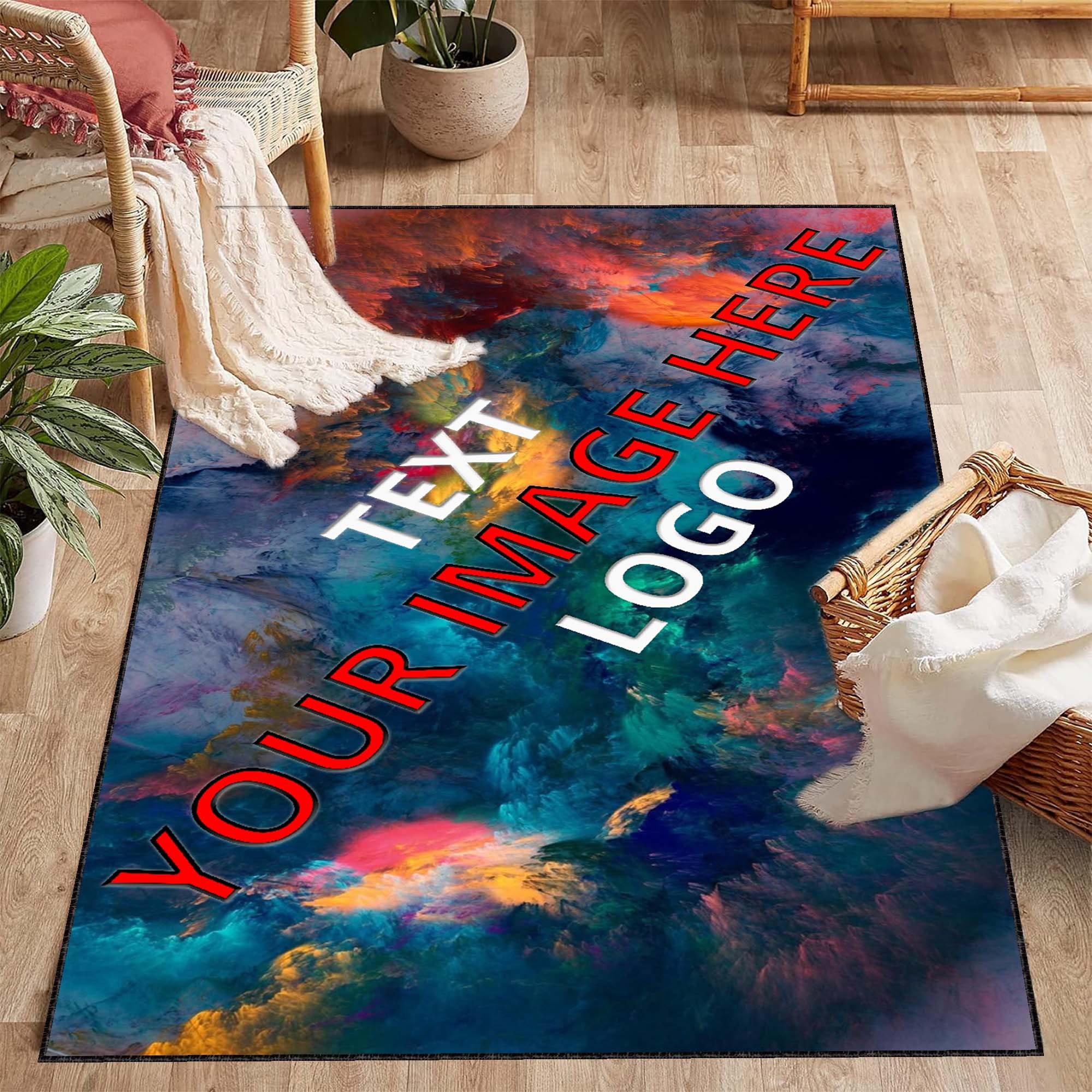 Wood Tunnel Rug, Optical Illusion Rug, Optical Illusion Vortex Rug, 3D ...