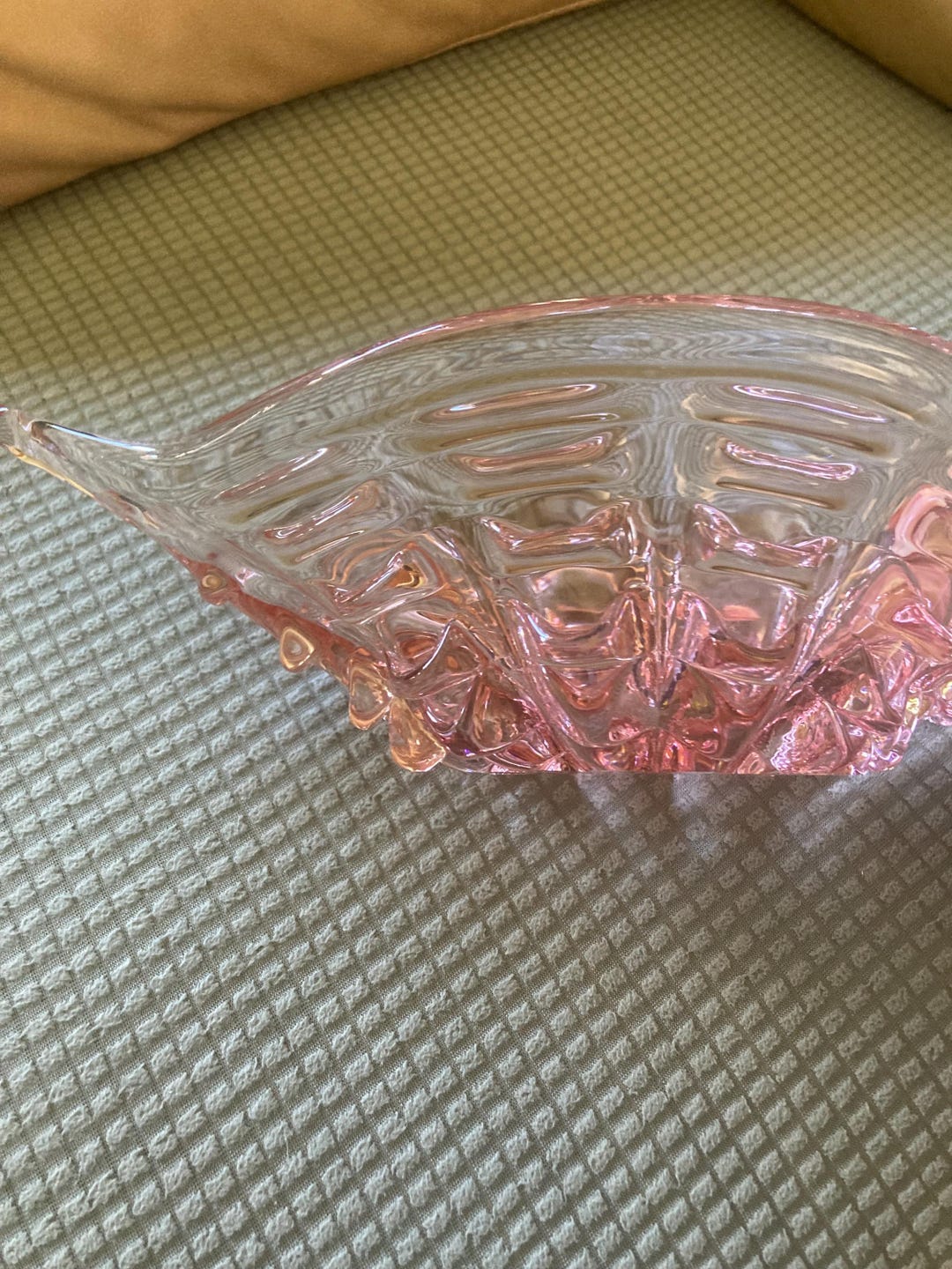Decorative Oblong Pink Glass Dish – Heavy - Etsy