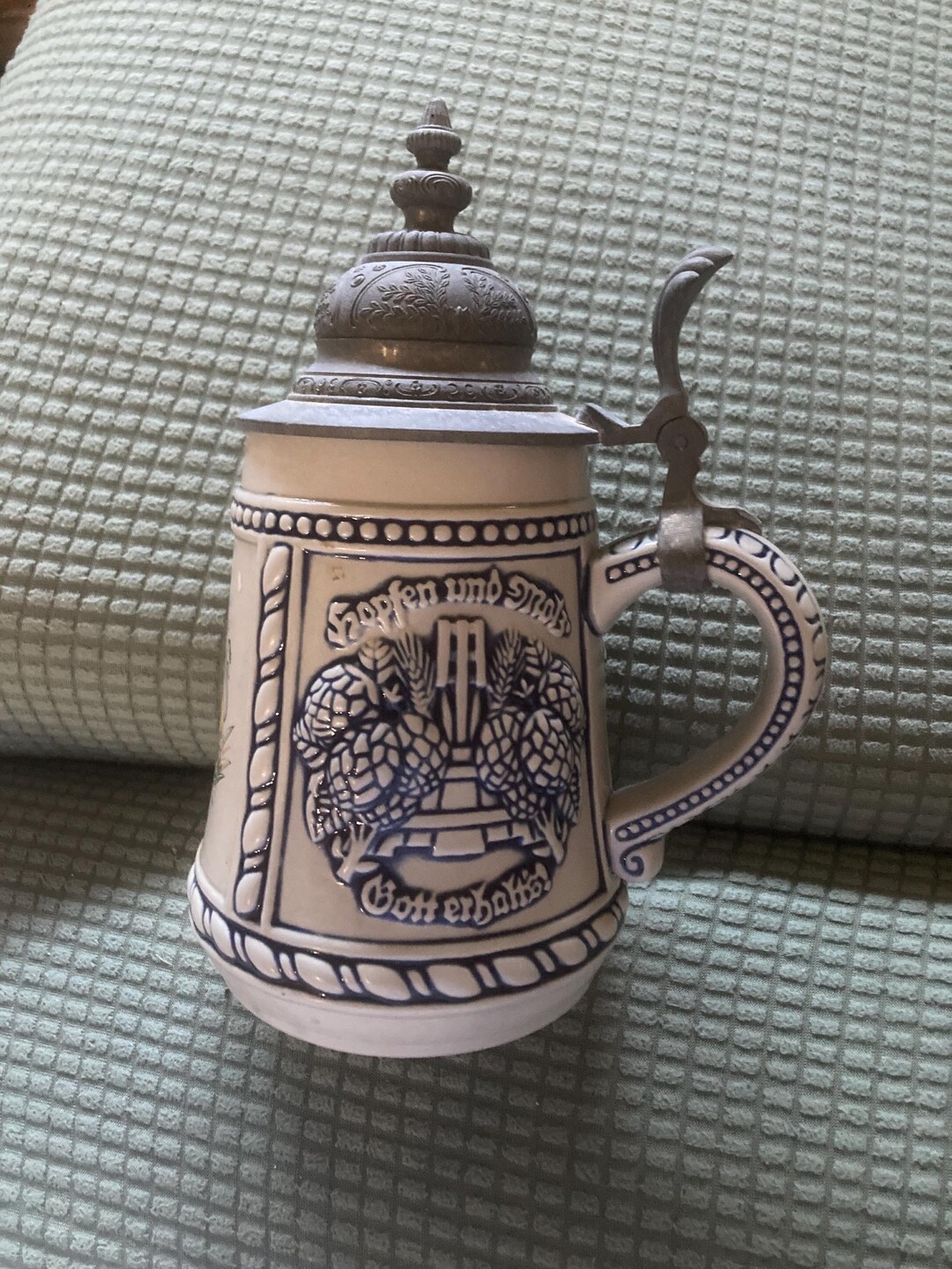 Vintage German Beer Stein/pewter Lid - Etsy