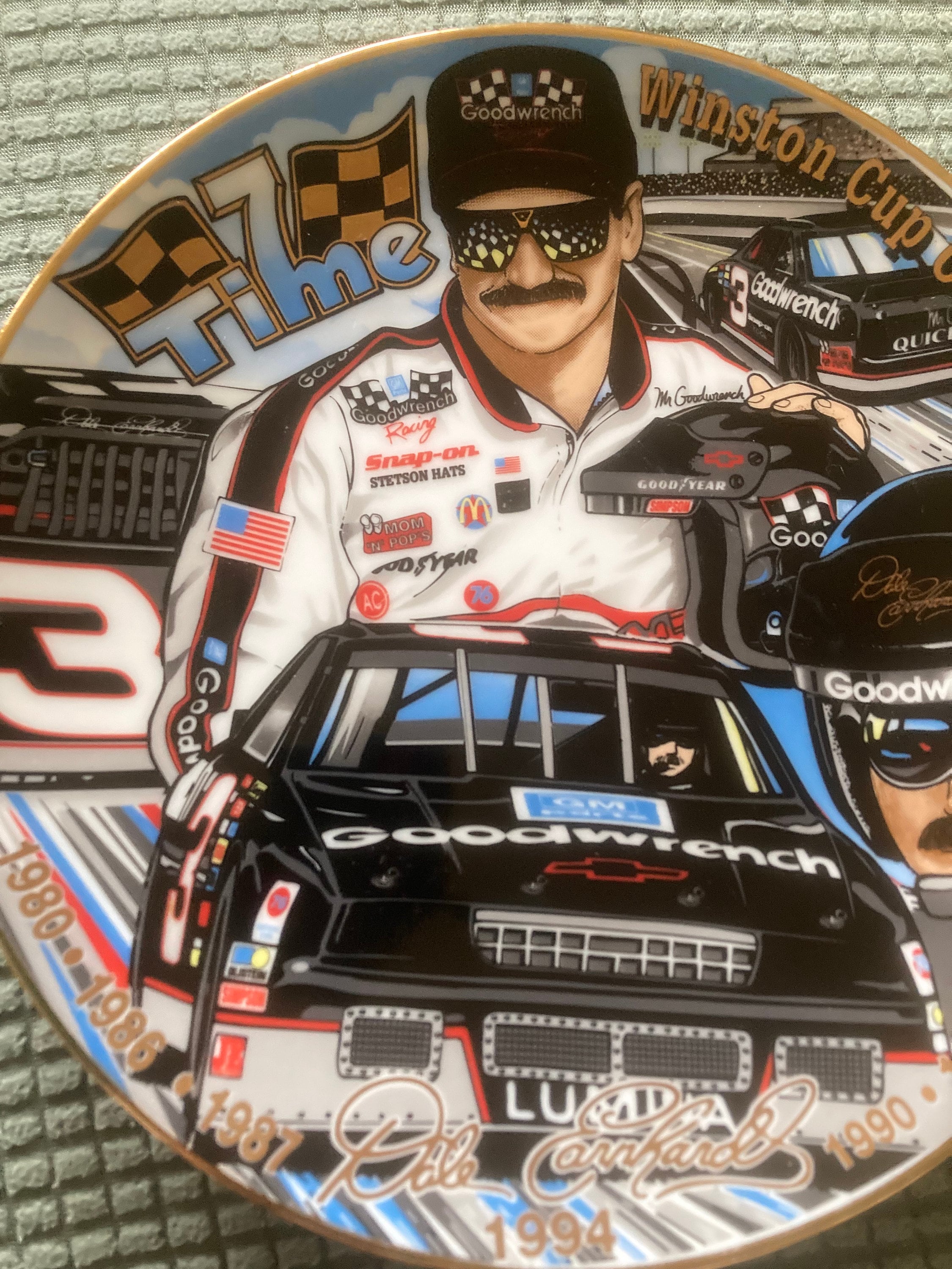 Hunter Manufacturing 1994 Dale Earnhardt 3 Goodwrench Collector Plate ...