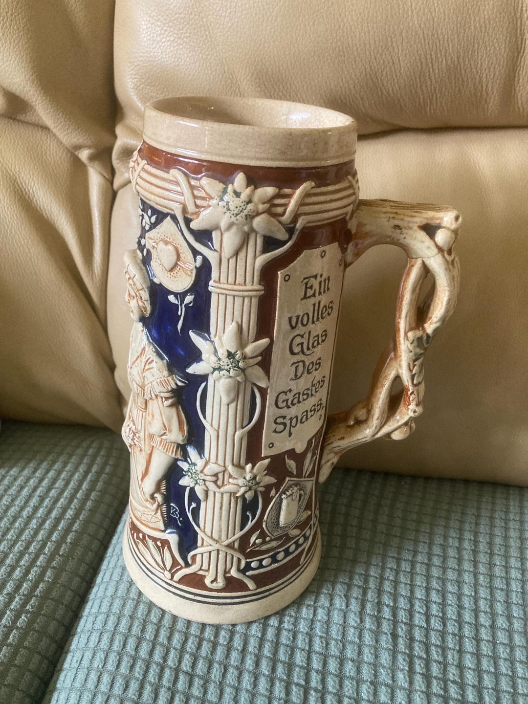Large Ceramic Beer Stein Made in Germany - Etsy