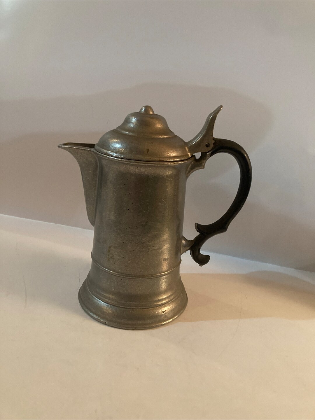 Vintage Pewter SMC Sexton Simental Pitcher With Spout and Hinged Lid - Etsy