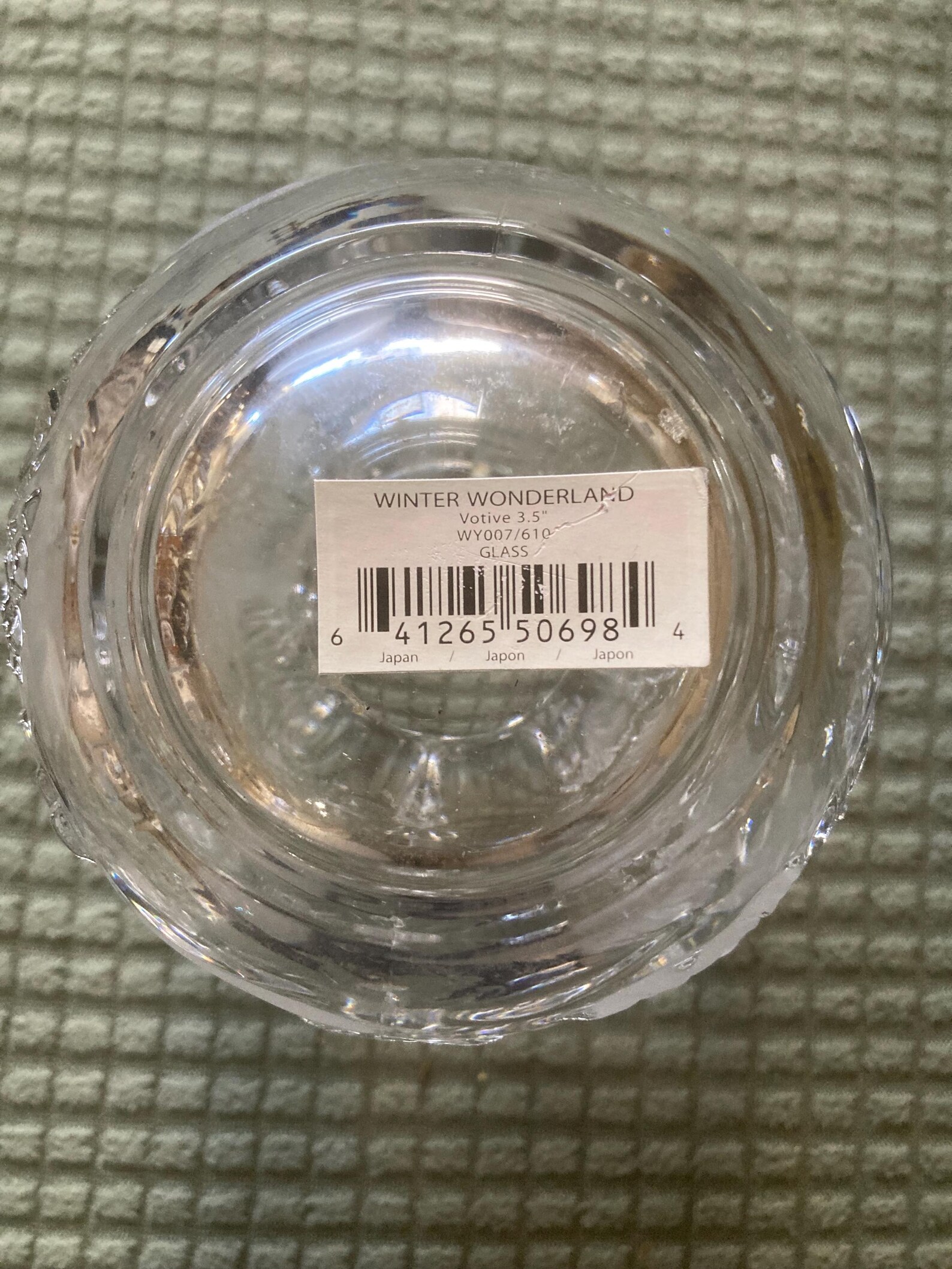 Mikasa Winter Wonderland, Heavy Etched Glass Votive - Etsy