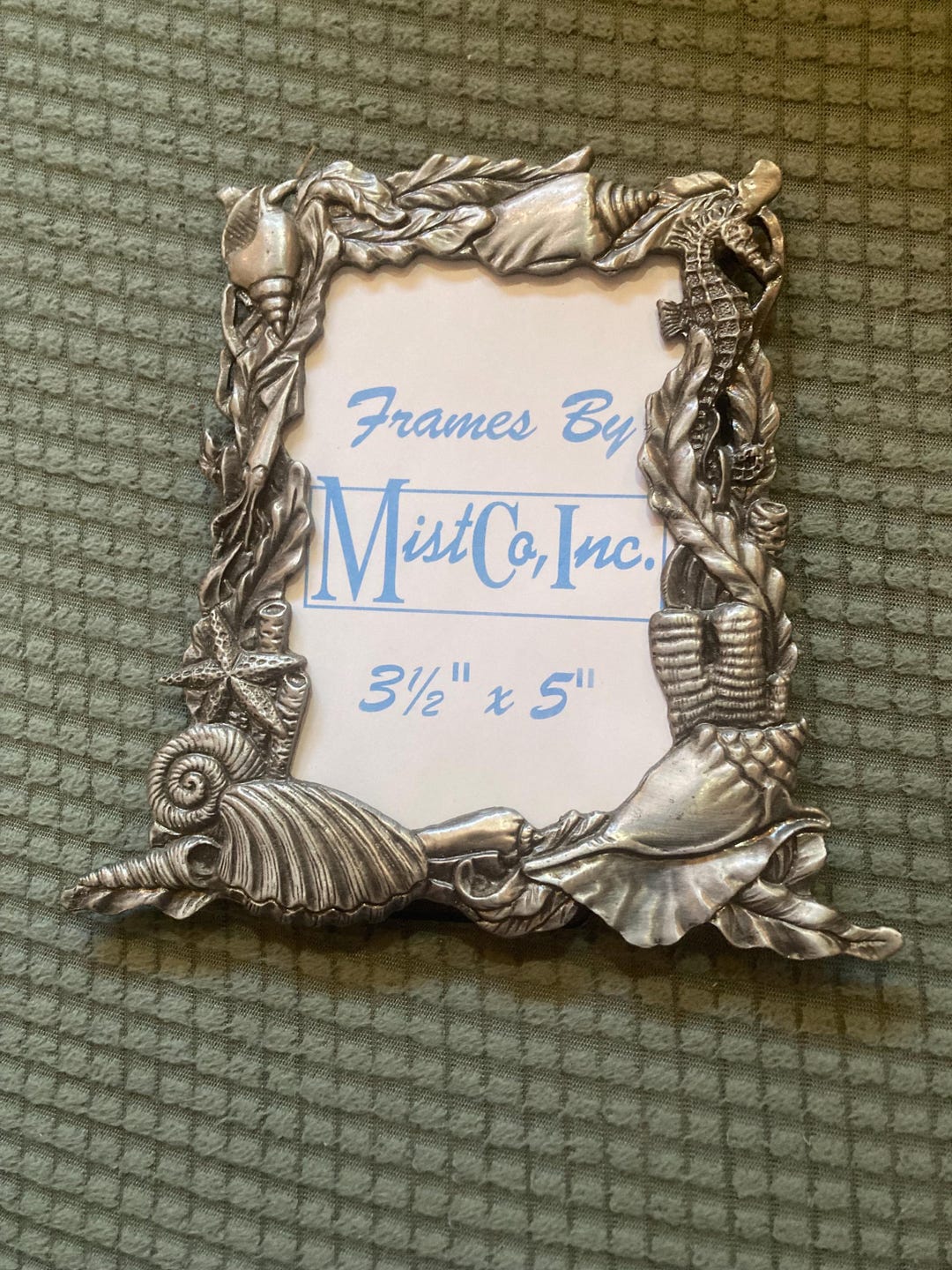 Vintage Pewter Beach Theme Frame - Etsy