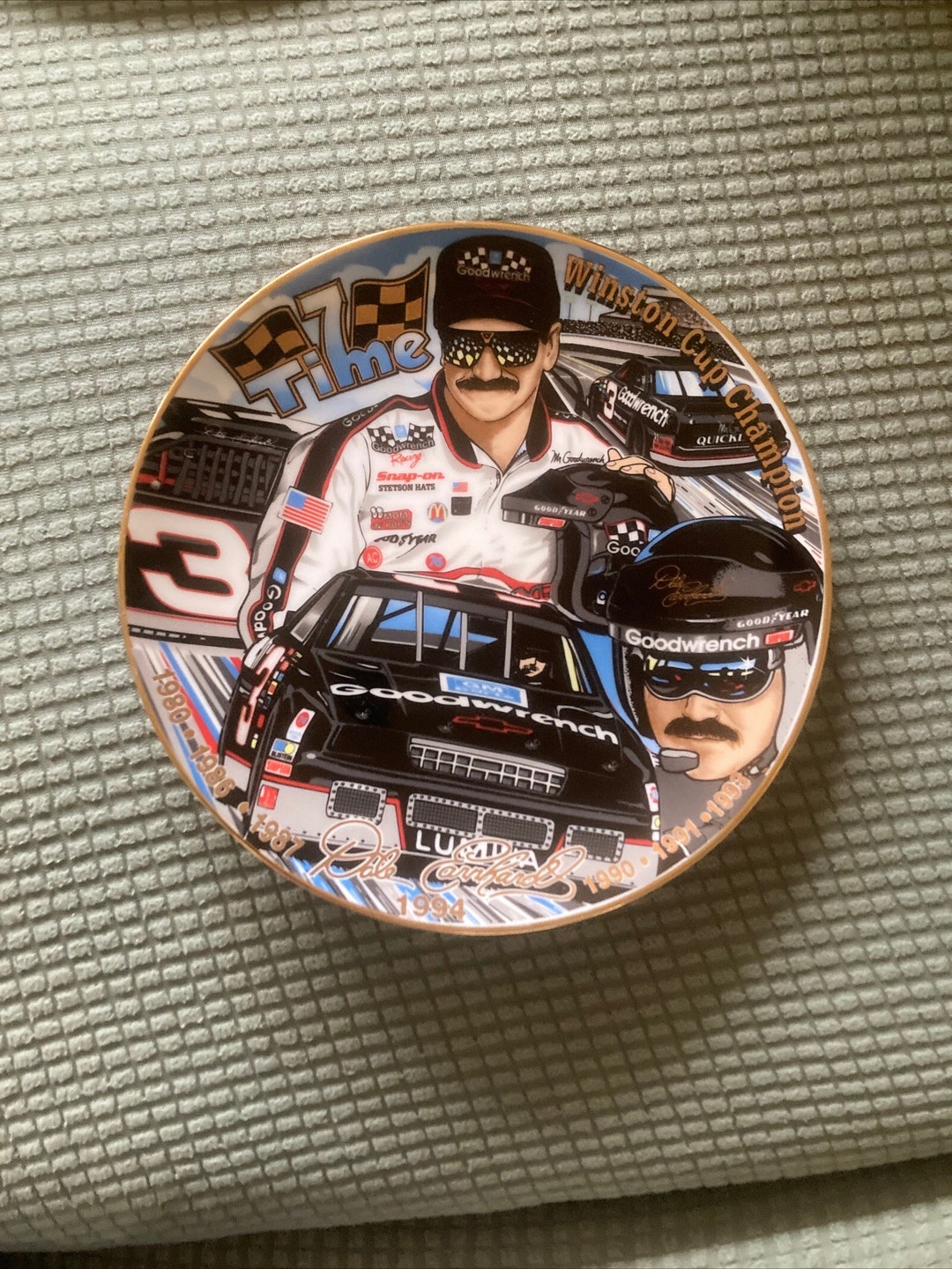 Hunter Manufacturing 1994 Dale Earnhardt #3 Goodwrench Collector Plate ...