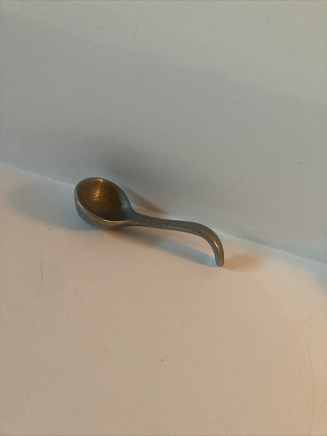 Vintage Pewter Curved Ladle/spoon - Etsy