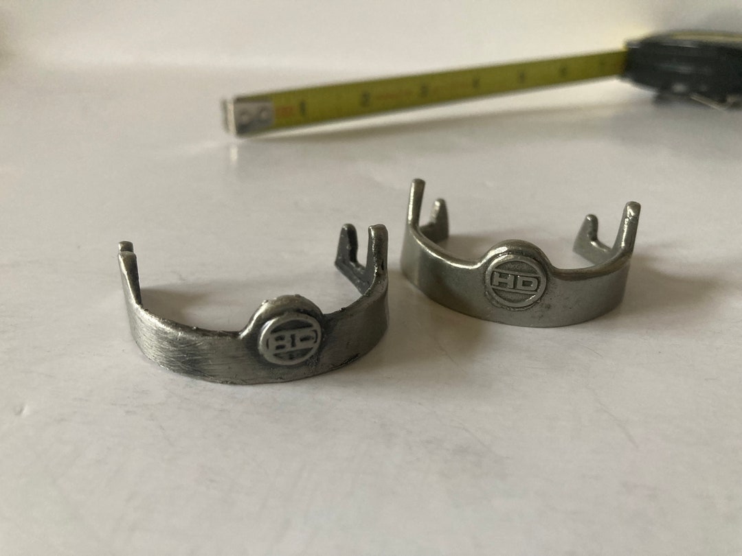 Vintage Harley Davidson Pair of Toe Cleats for Riding Boots, Silvertone ...