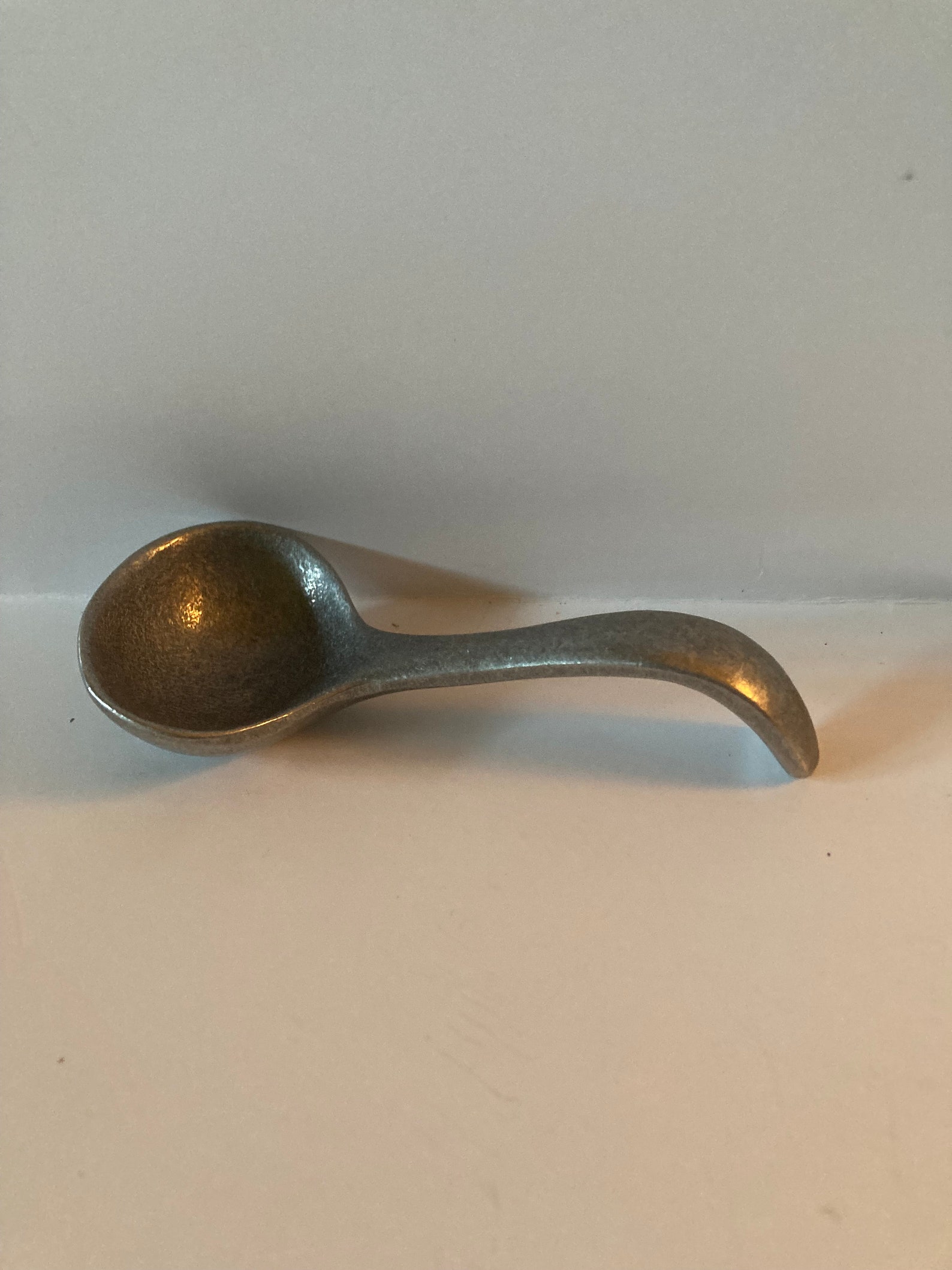 Vintage Pewter Curved Ladle/spoon - Etsy