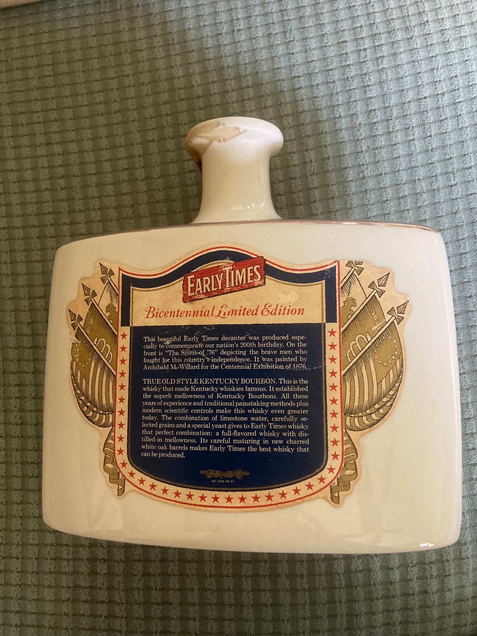 Early Times American Revolution Bicentennial Decanter 1776-1976 New ...