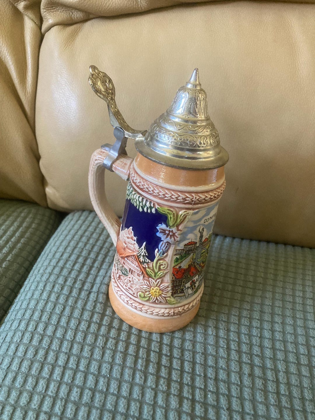 German Lidded Beer Stein - Etsy