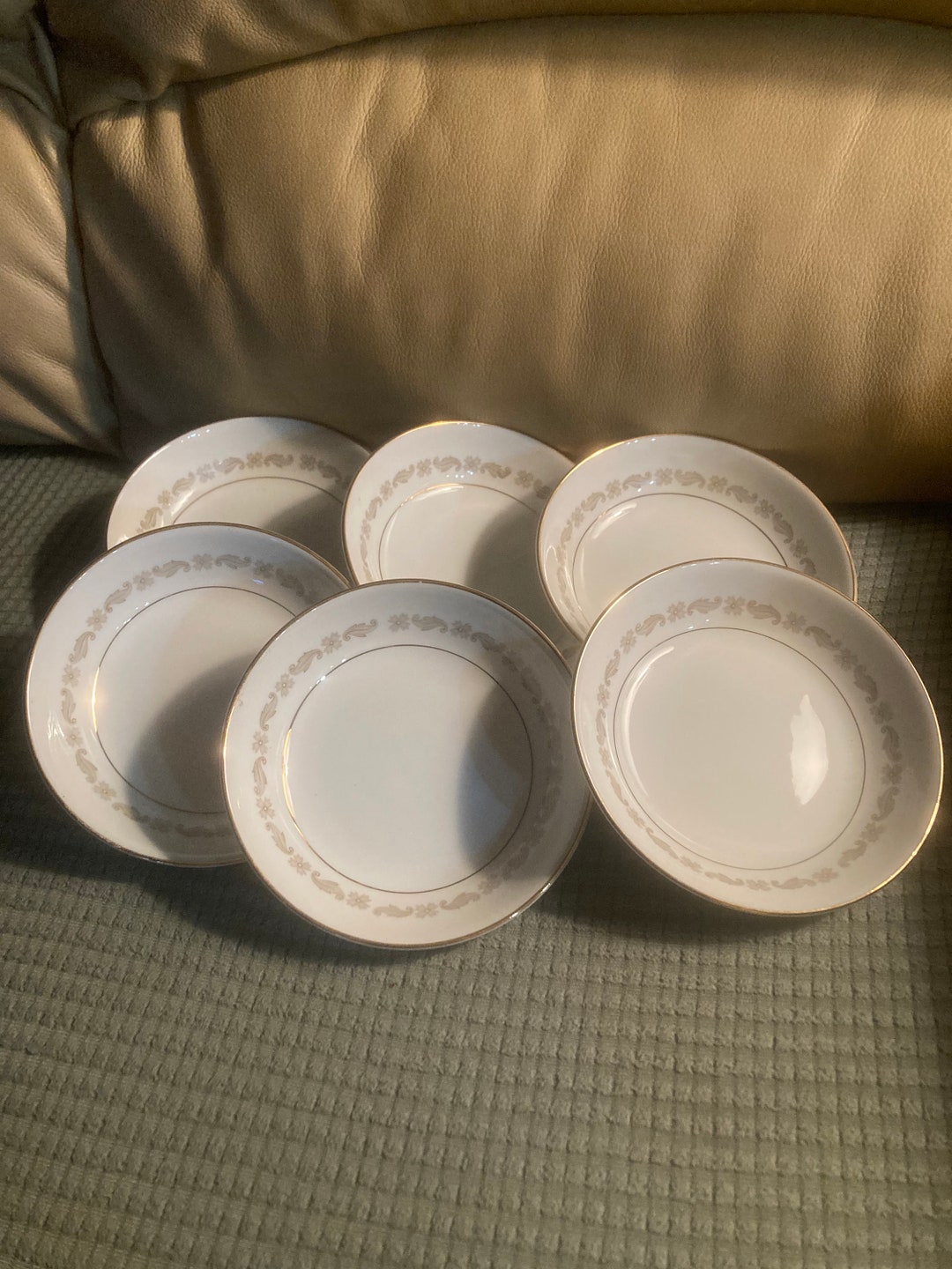 Vintage Yamaka China Anniversary 1560 Japan – Gold Rimmed Desert Bowls ...