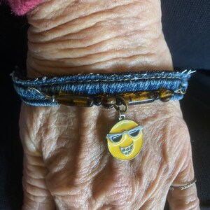Handmade Blue Jean Bracelet Choice From 4 Available - Etsy