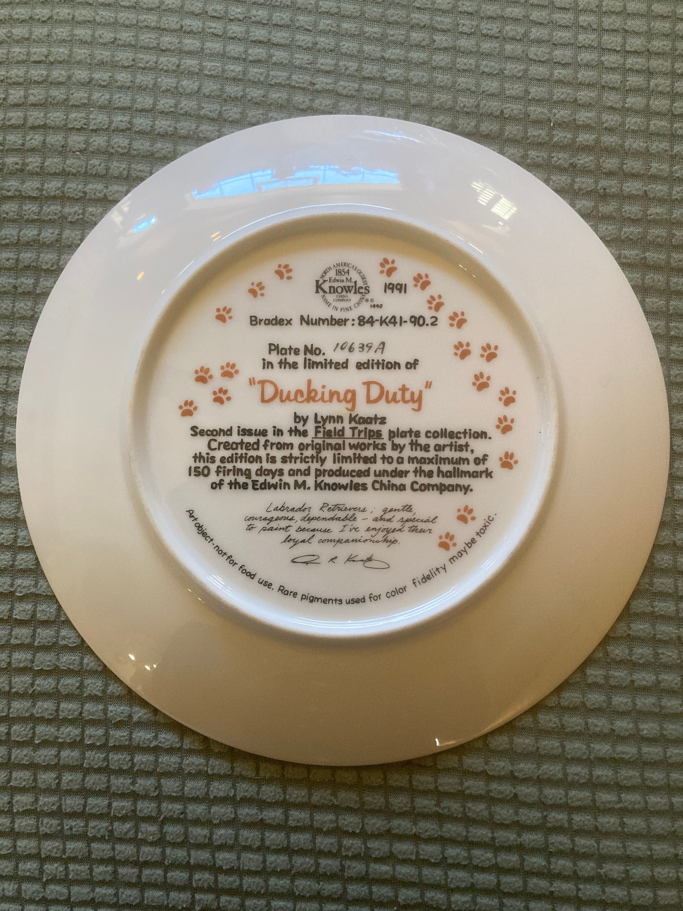 Vintage Knowles Lab Puppies ‘ducking Duty’ Collectors Plate - Etsy