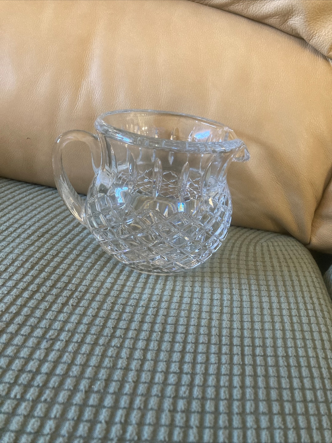 Vintage Heavy Lead Crystal Water/juice Pitcher - Etsy
