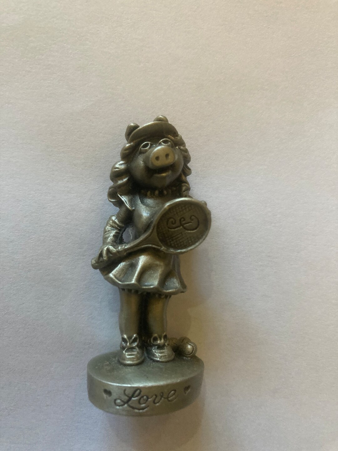1991 Hallmark Little Gallery Muppets Fine Pewter Love Miss Piggy With ...