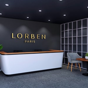 Custom Reception Sign, Custom Office Sign, Custom Lazer Cut Logo, 3D ...