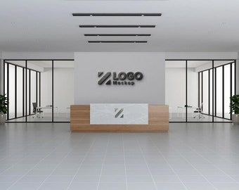 Custom Reception Sign, Custom Office Sign, Custom Lazer Cut Logo, 3D ...