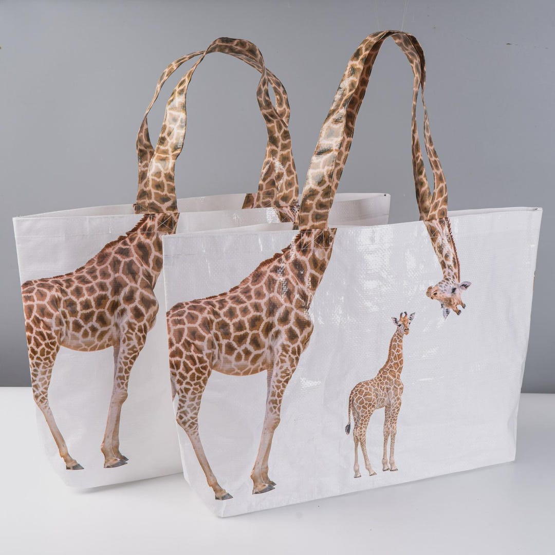 Creative Bag With Flamingo, Giraffe Motif, Shopping Bag, Gift Packaging ...