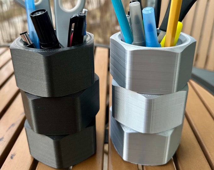 Nut Stack | Pen Holder Cup | Home or Office Desk Organizer | Tool Box ...