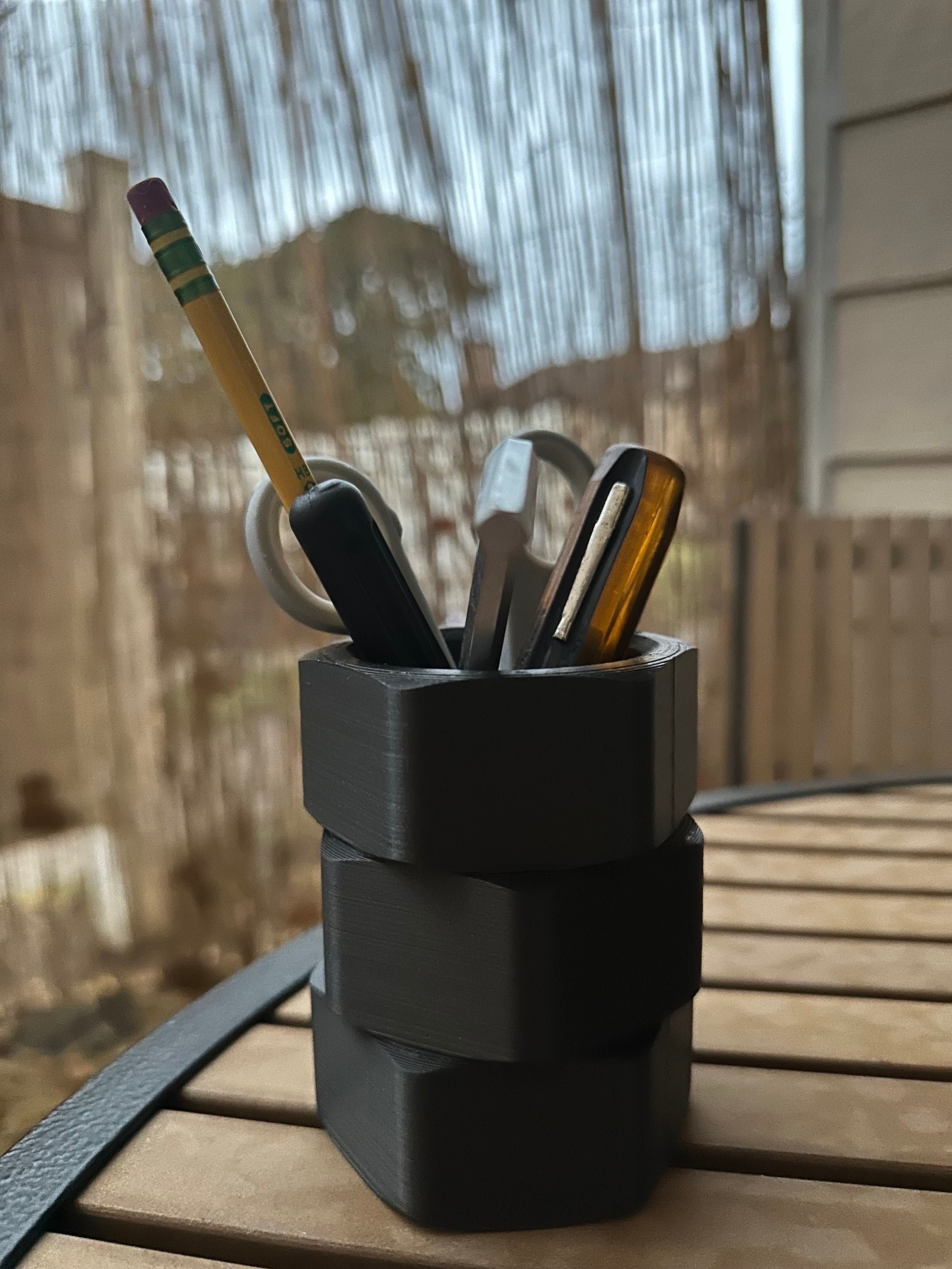 Nut Stack | Pen Holder Cup | Home or Office Desk Organizer | Tool Box ...