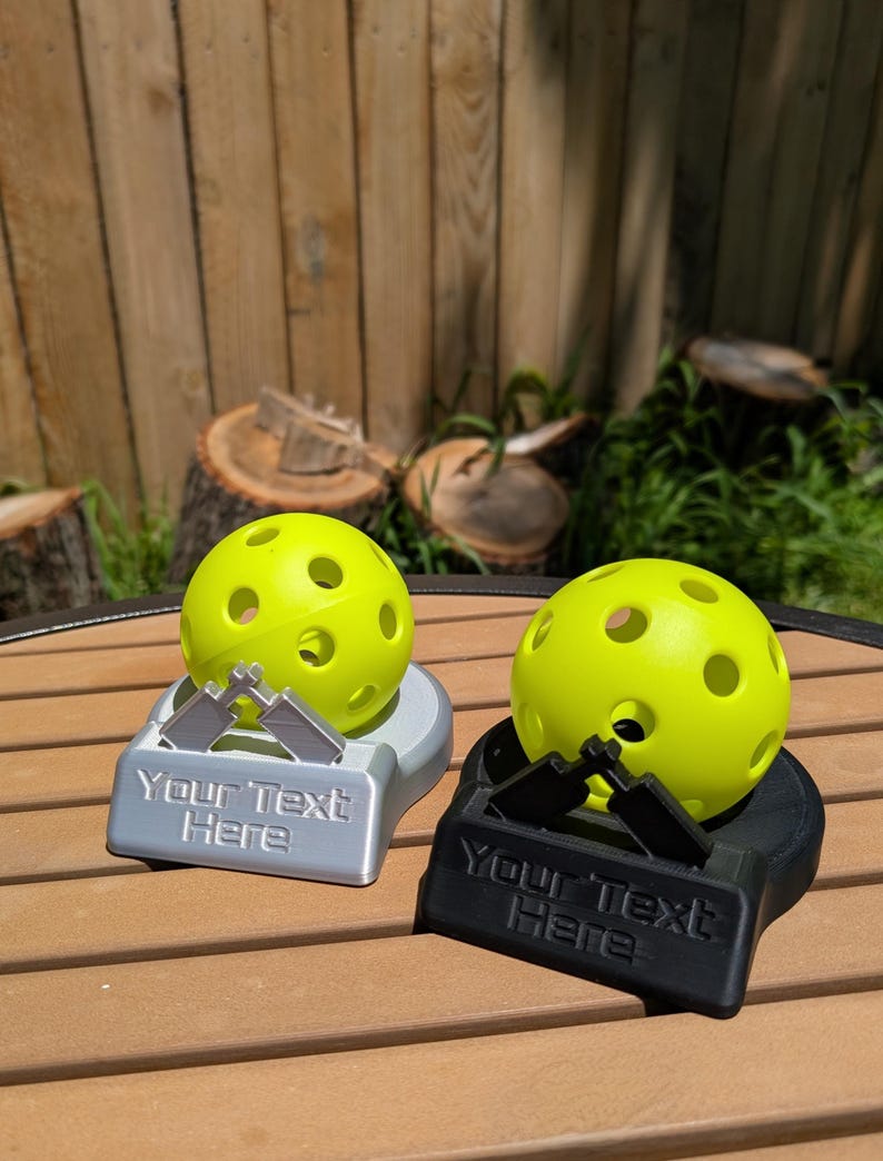 3D Printed Design Pickleball Pen Holder | Custom Text|desk Organizer ...