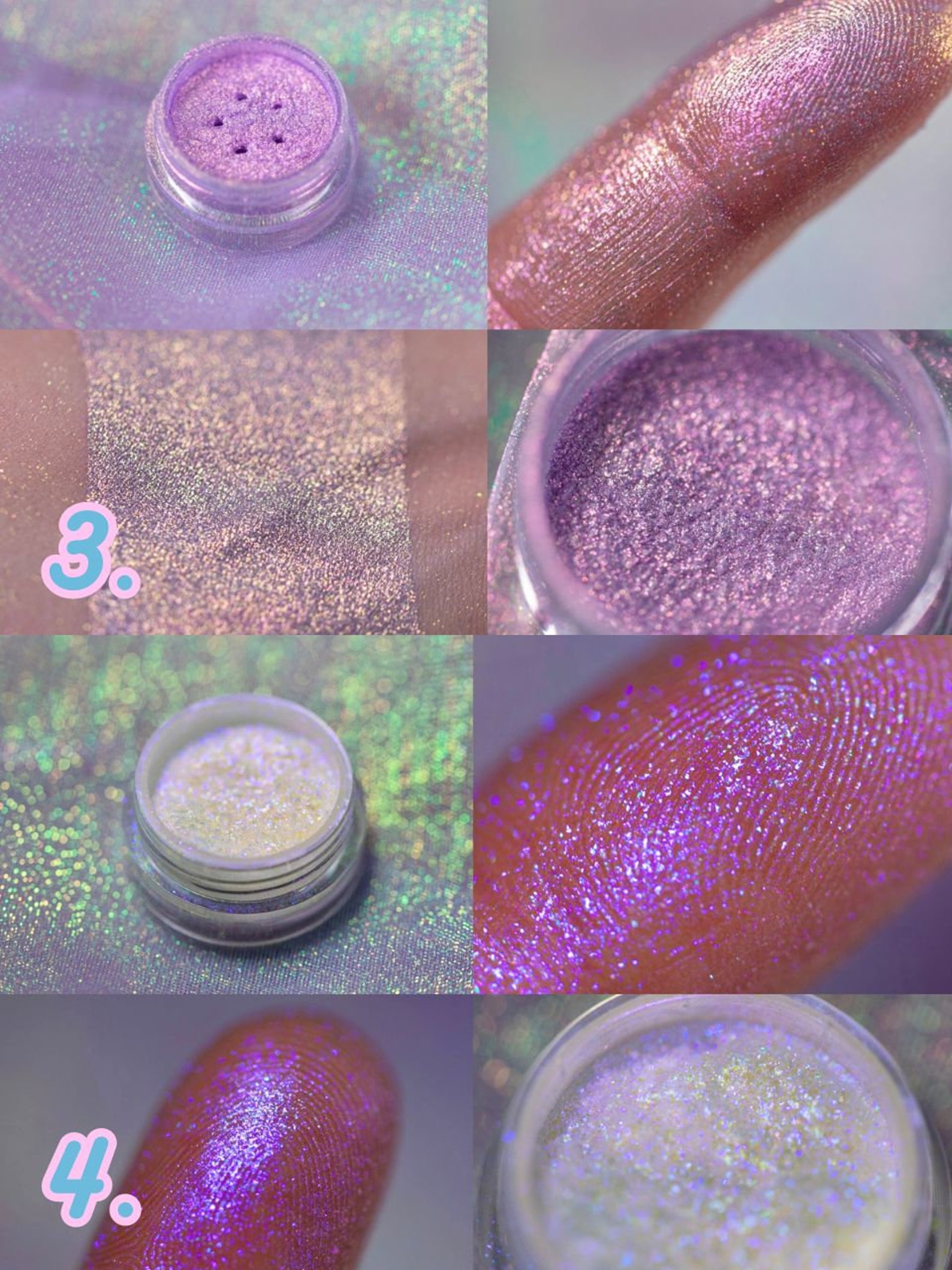 Multichrome Pigments - Mix & Match - Powder Duochrome Pastel Aurora ...