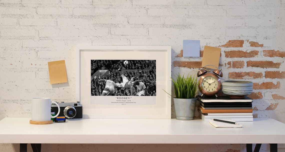 Manchester United FC 'rooney' Print Two Font Options Included - Etsy