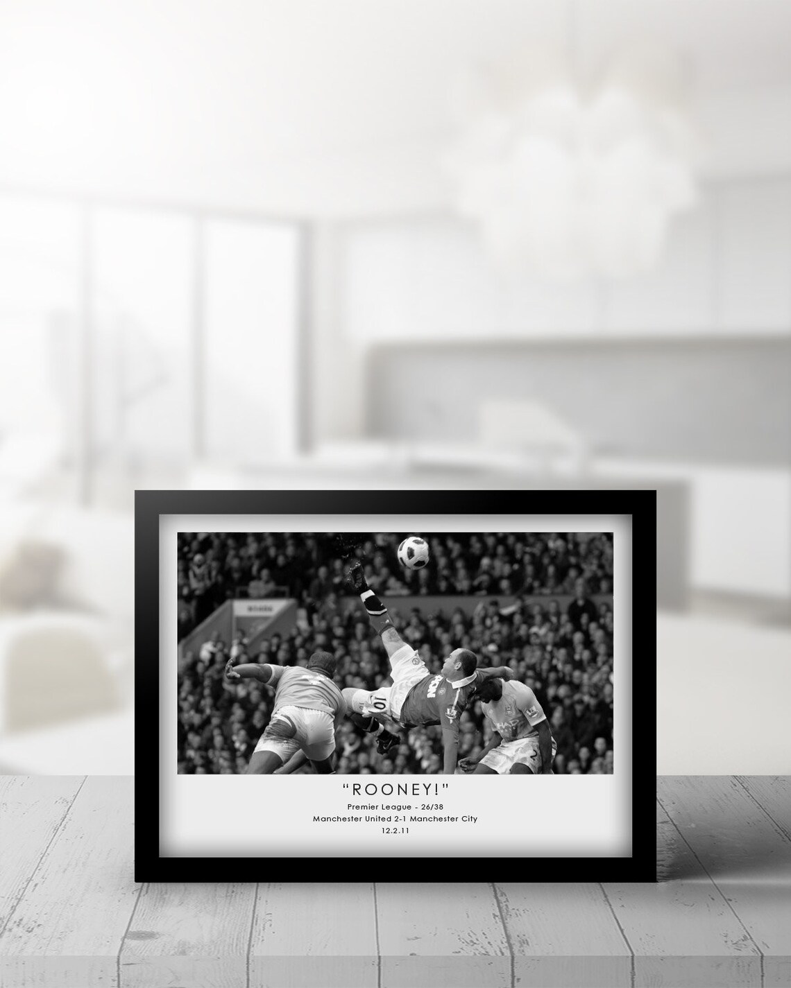 Manchester United FC 'rooney' Print Two Font Options Included - Etsy