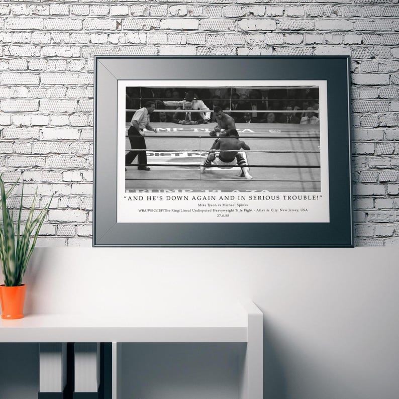 Mike Tyson Vs Michael Spinks - Two Font Options Included - Etsy
