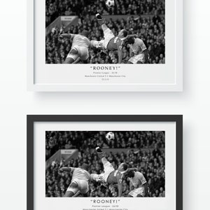 Manchester United FC - 'rooney!' Print - Two Font Options Included - Etsy