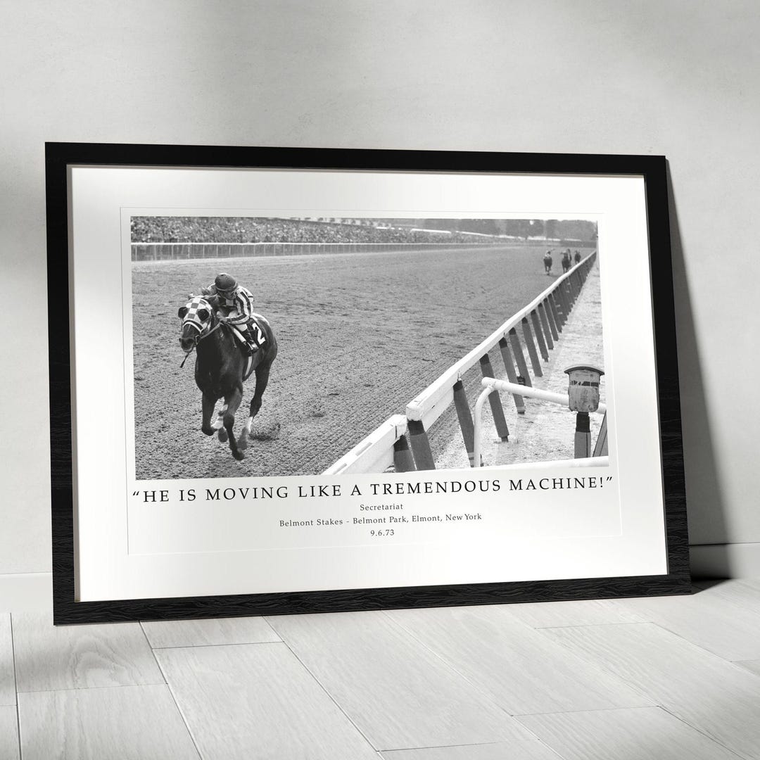 Secretariat - He is Moving Like a Tremendous Machine! - Two Font ...