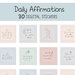 Daily Positive Affirmations, Digital Stickers for Goodnotes, Your ...