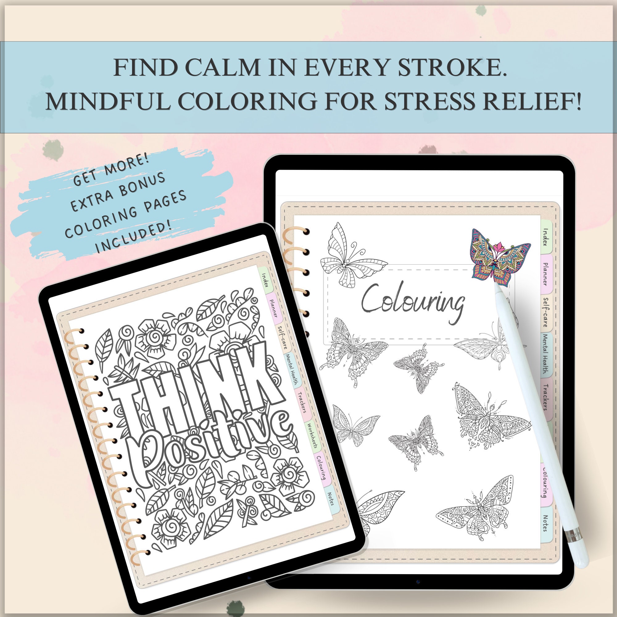 Mental Health Journal, Digital Planner for Goodnotes, Adhd, Anxiety ...