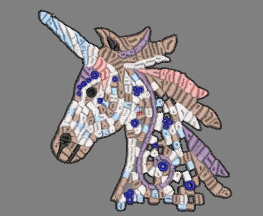 Unicorn Machine Embroidery Design - Etsy