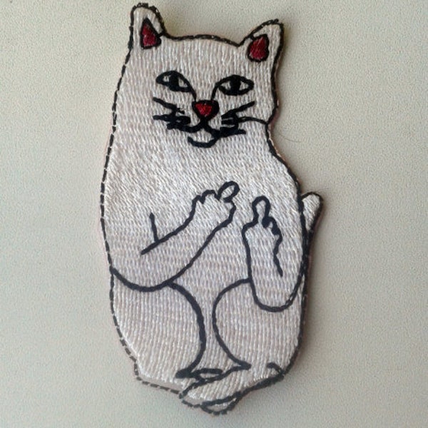 Middle Finger Cat - Etsy