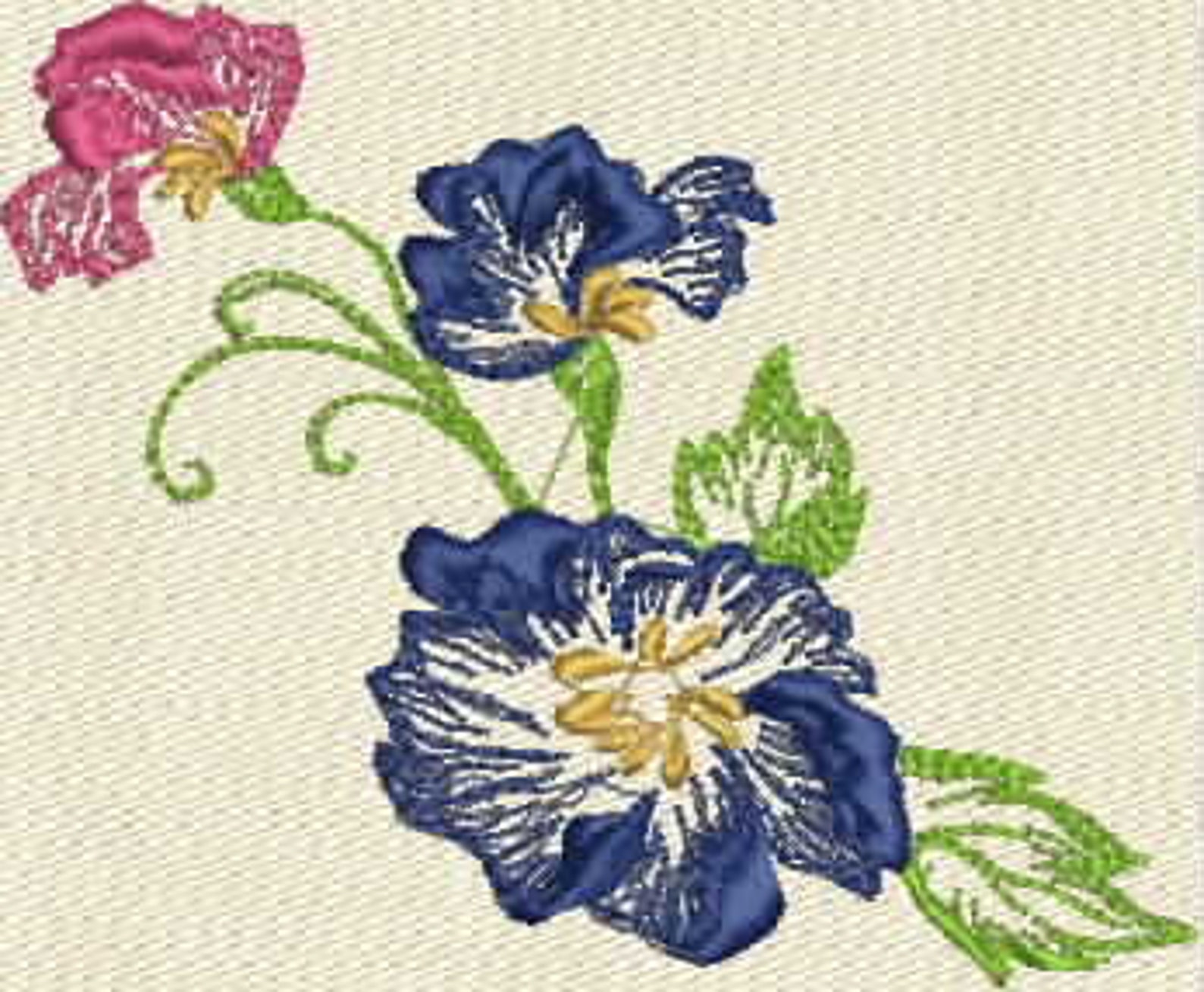 Fantasy Flowers Version Machine Embroidery Design - Etsy