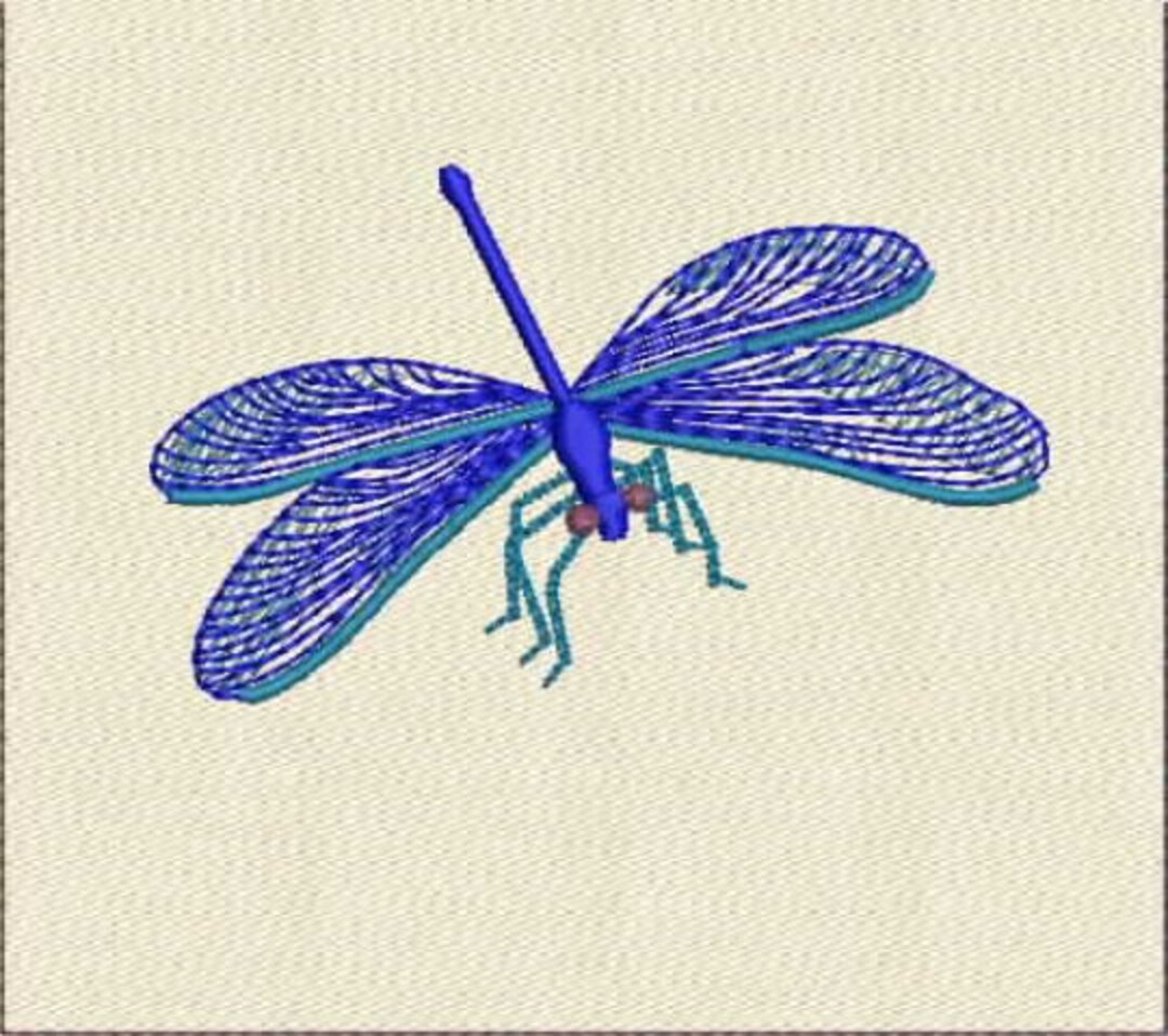 Dragonfly Machine Embroidery Design - Etsy