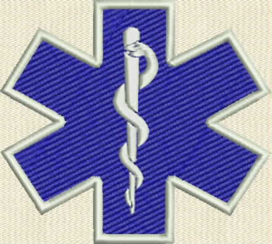 Medical Emergency Service Paramedic Machine Embroidery Design in 8 ...