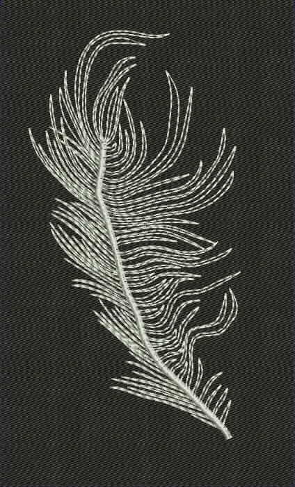 Bird Feather Machine Embroidery Design 4 Pcs Set - Etsy