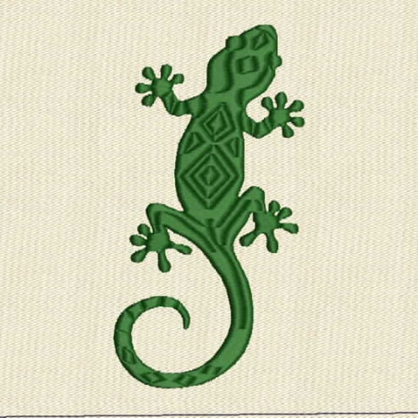 Gecko Applique - Etsy
