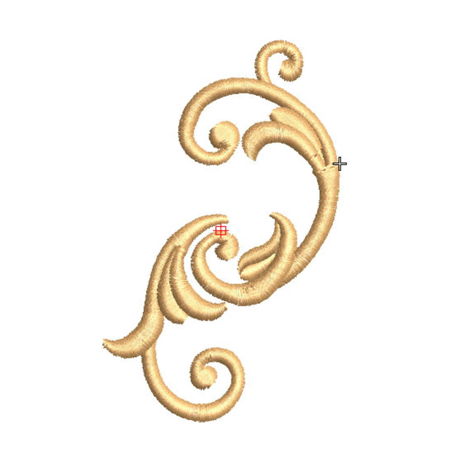 Royal Baroque Curls Embroidery Design - Etsy