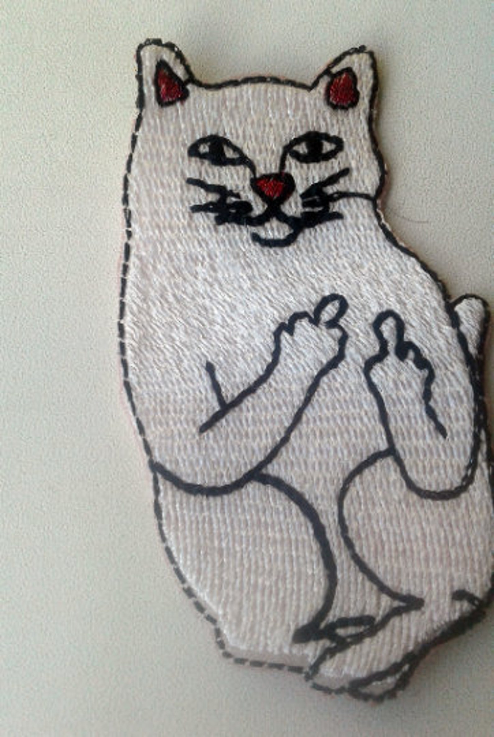 Middle Finger Cat I Do What I Want Embroidery Design - Etsy