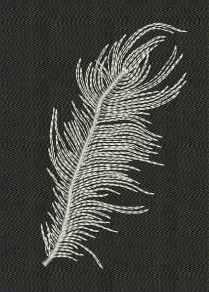 Bird Feather Machine Embroidery Design 4 Pcs Set - Etsy