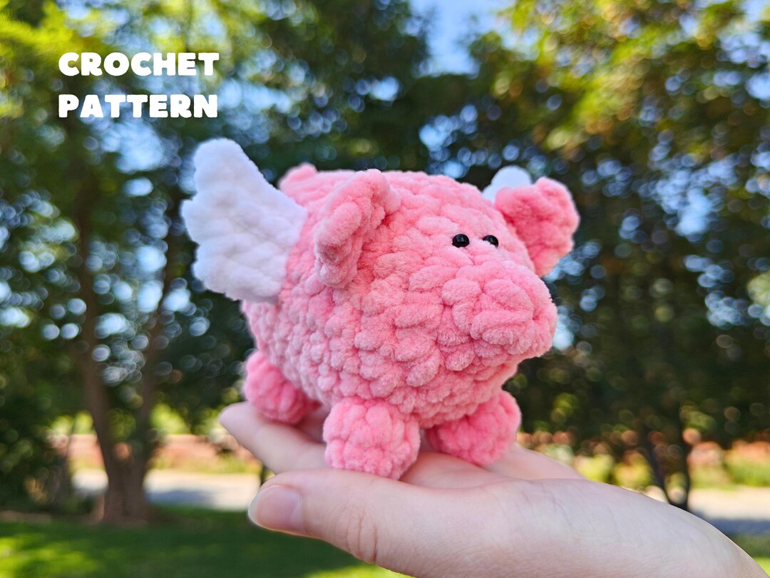 Flying Pig Crochet Pattern: Mini Amigurumi Piglet (PDF Tutorial) - Etsy