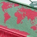World Map Wall Hanging Crochet Pattern Chart Included. Crochet Wall Art ...
