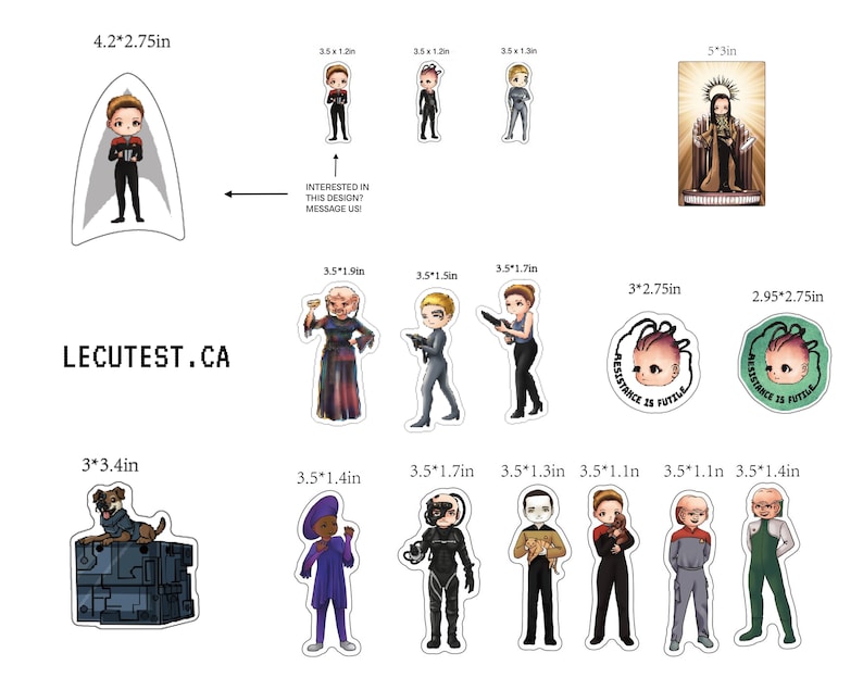 7 of 9 Gun Sticker, Cute Star Trek Borg Sticker, 7 of 9 Vinyl Decal ...