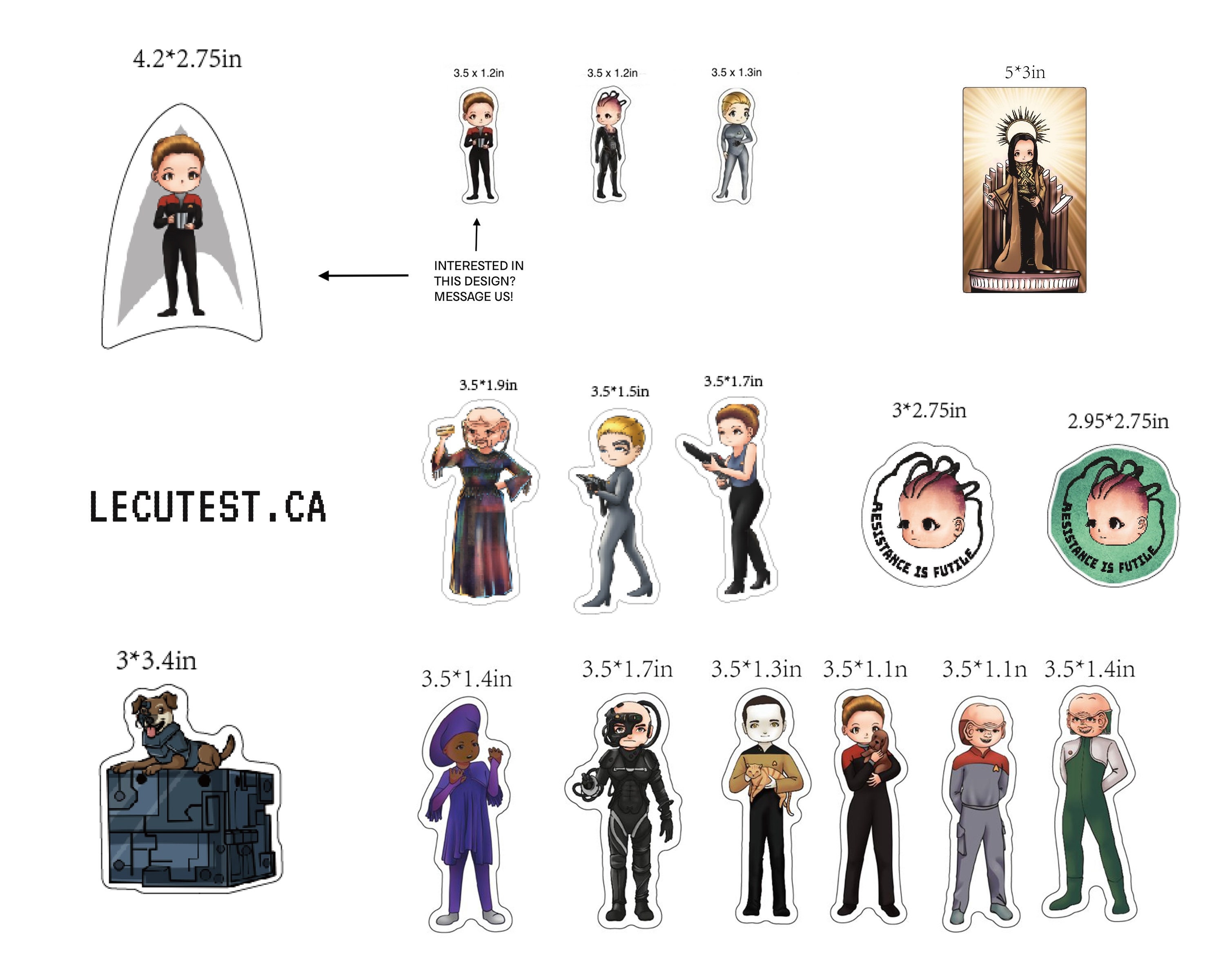 7 of 9 Gun Sticker, Cute Star Trek Borg Sticker, 7 of 9 Vinyl Decal ...