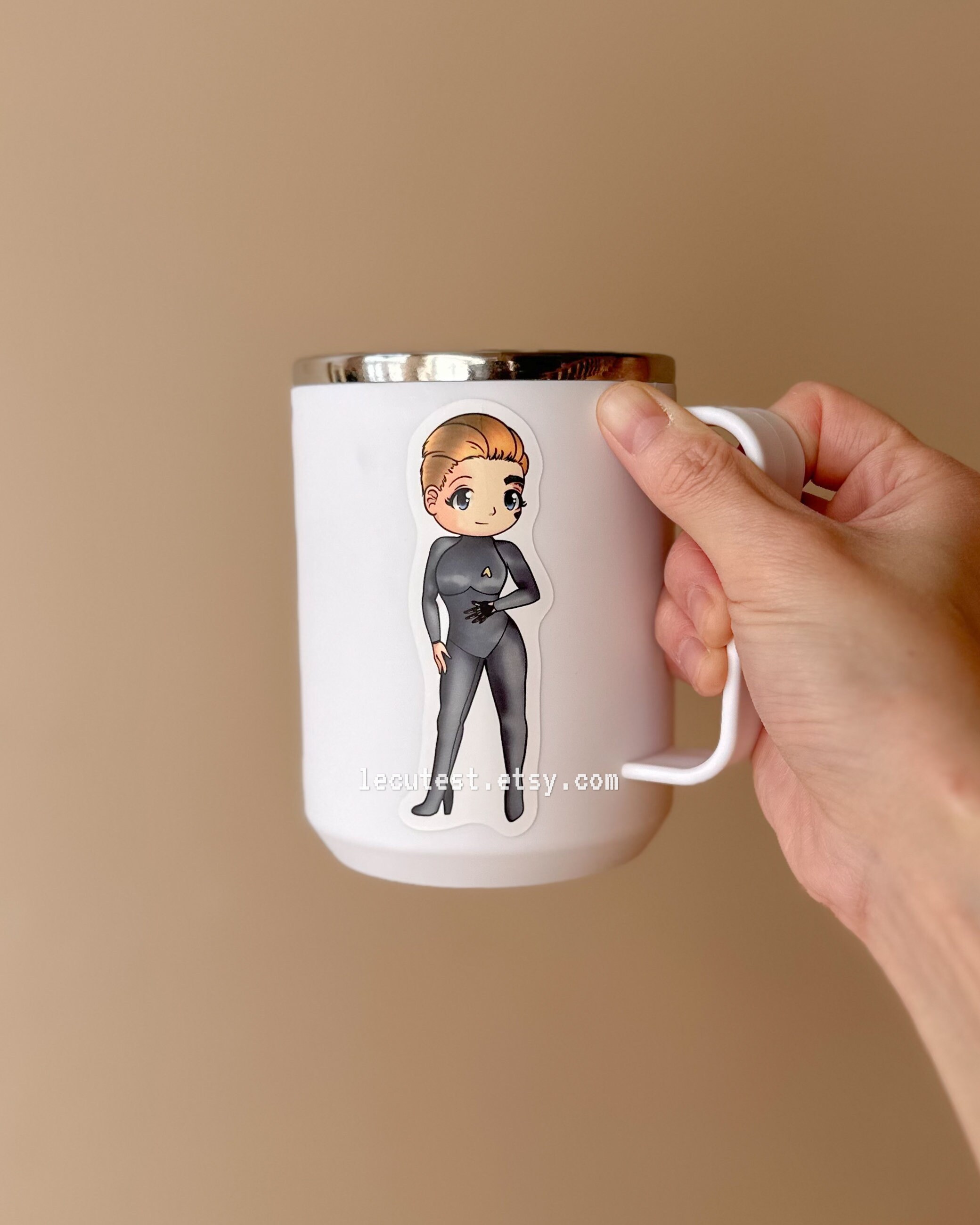 Seven of Nine Sticker, Cute Star Trek Borg Sticker, 7 of 9 Vinyl Decal ...