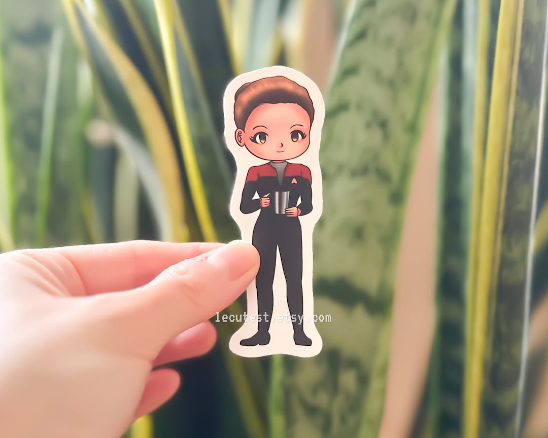 Captain Janeway Sticker, Janeway Coffee Nebula, Star Trek Sticker ...