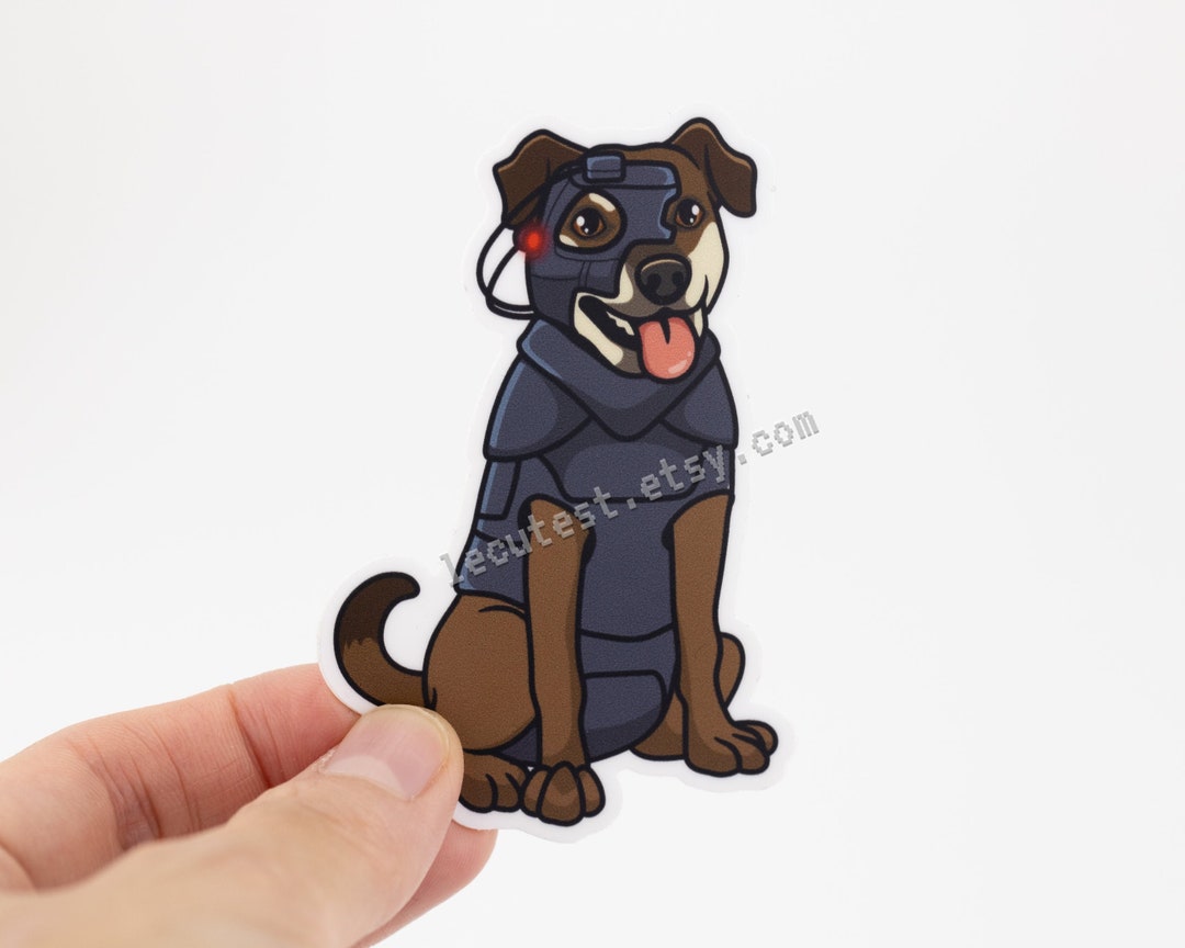 Star Trek Sticker, Borg Dog Sticker, Robot Dog Bumper Decal, Locutus ...